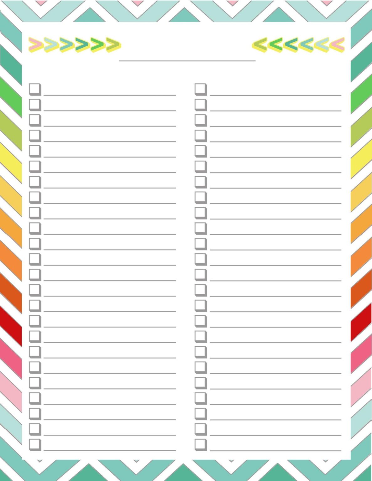 Printable List Template: Organize Your Life Efficiently - template ...